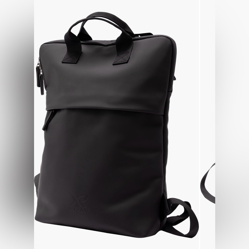Black Minimalist Urban Laptop Backpack W/Structured D… - Gem